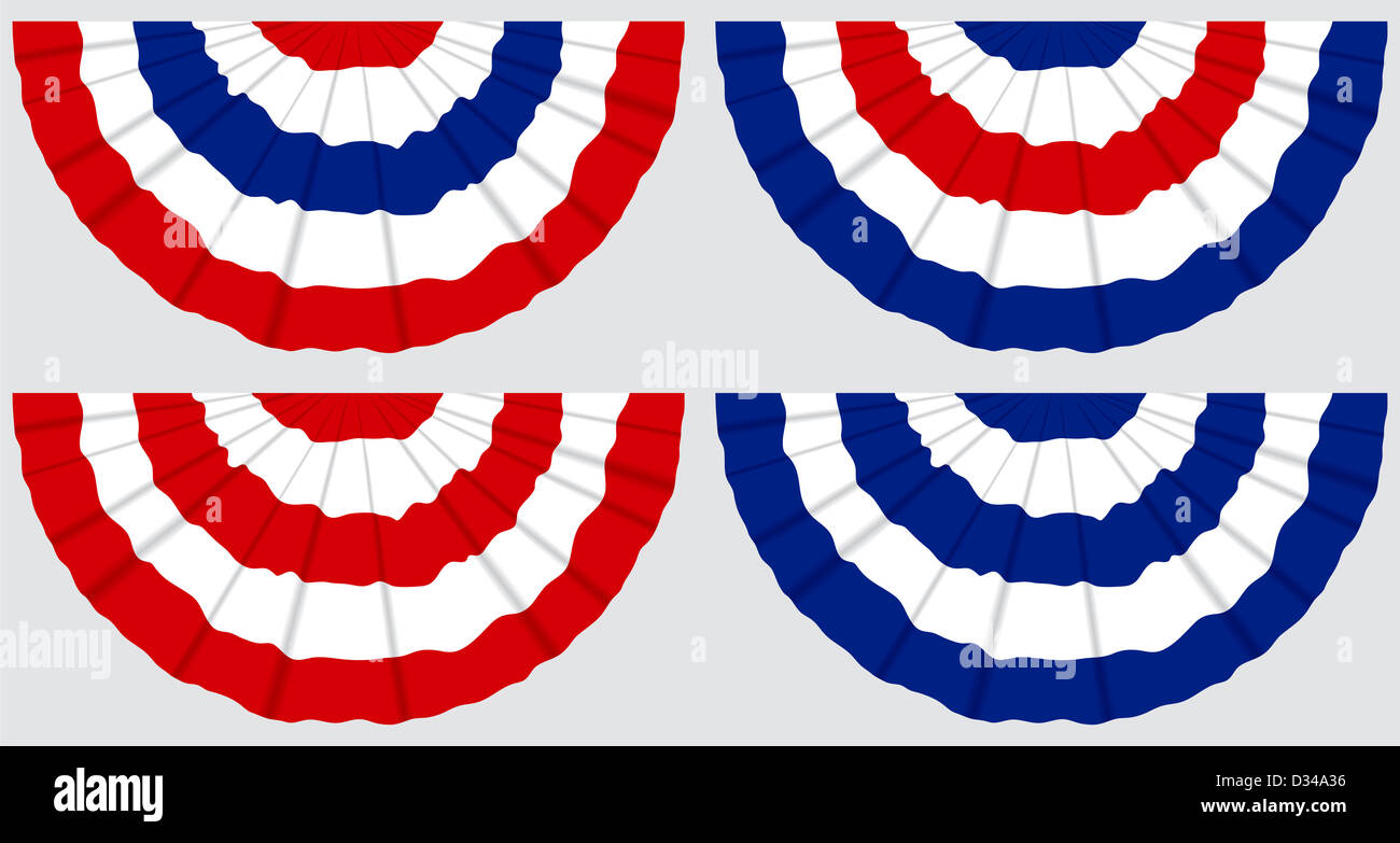 Four Flag Buntings Stock Photo - Alamy