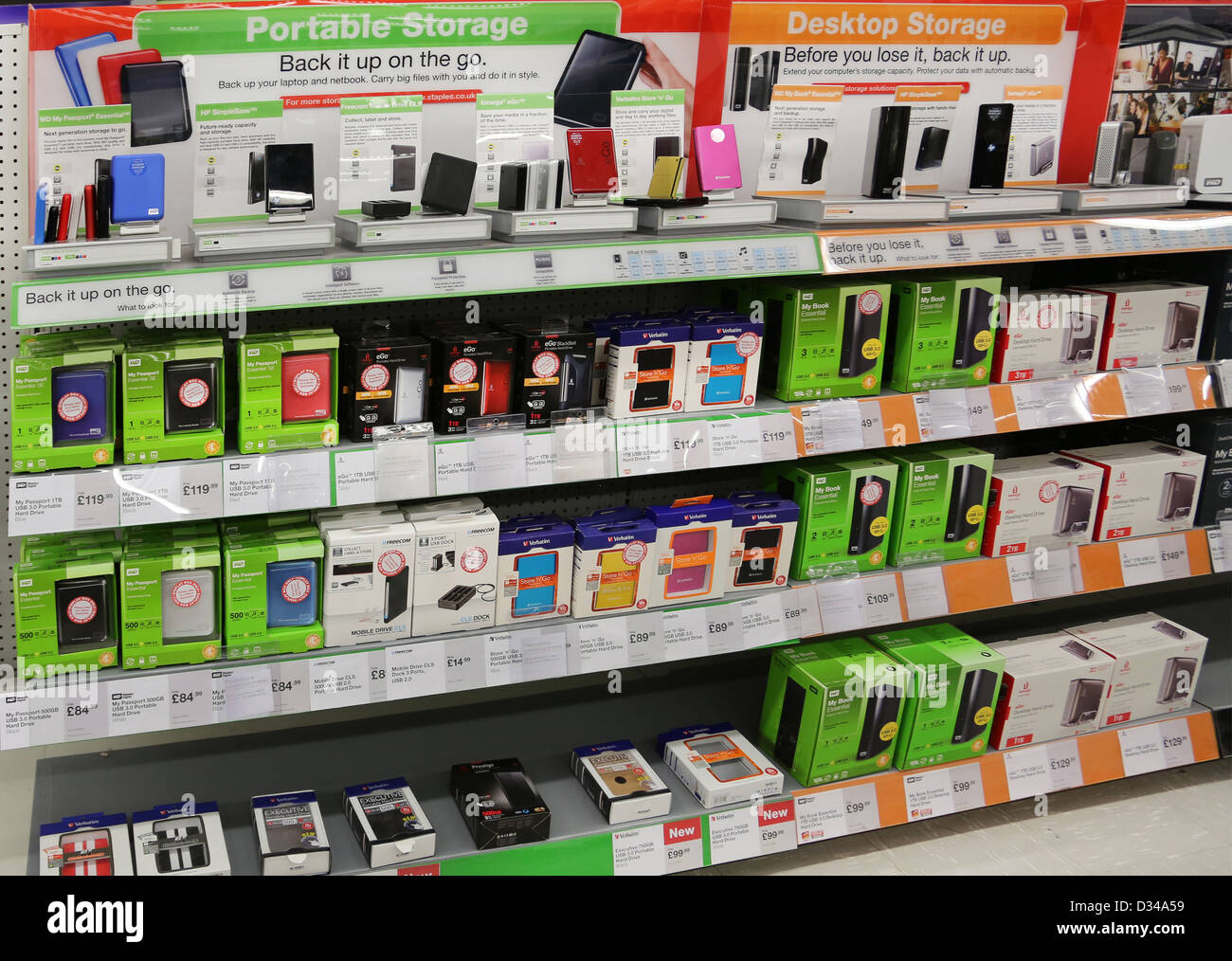 Portable drives hi-res stock photography and images - Alamy