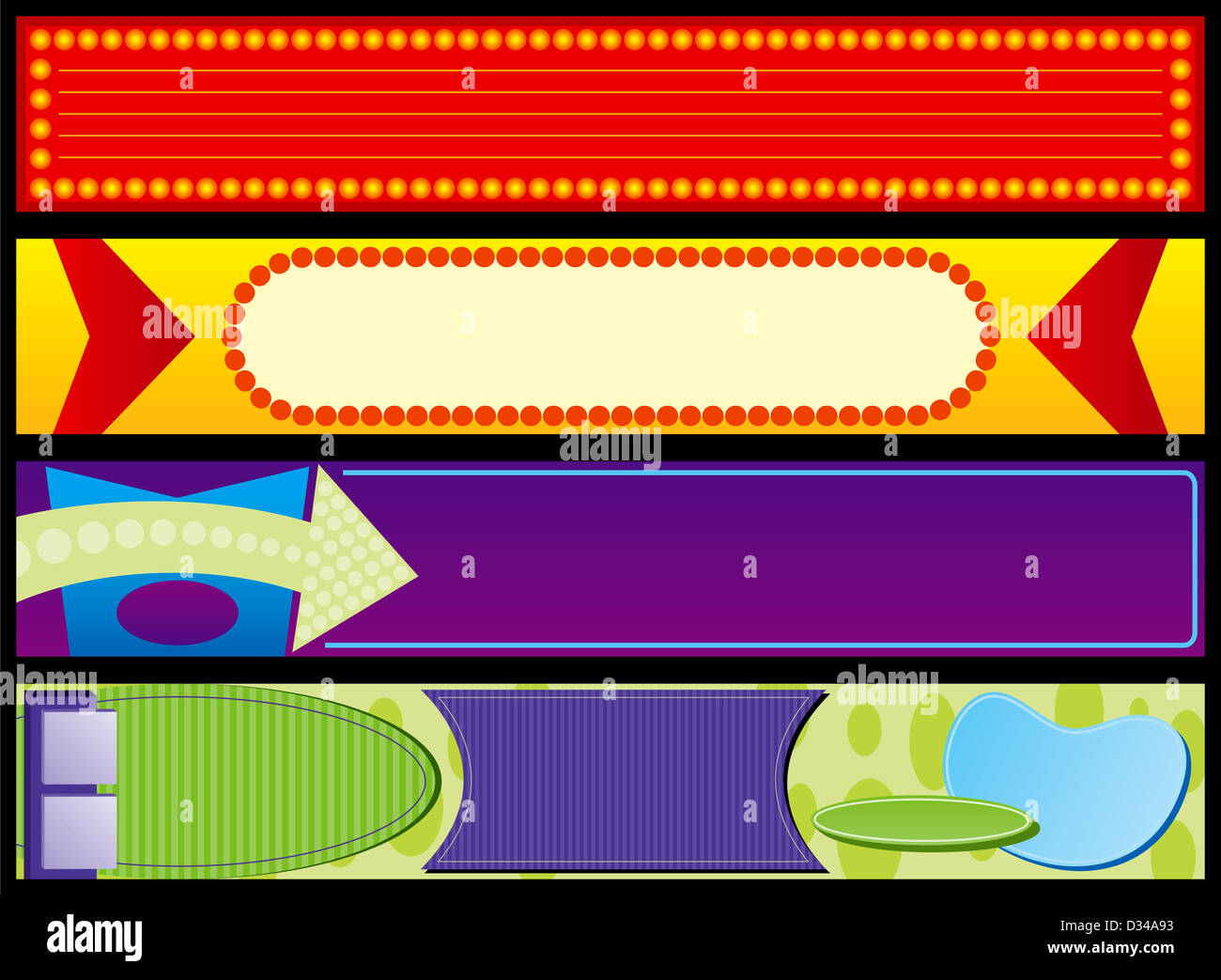 Retro banners hi-res stock photography and images - Alamy