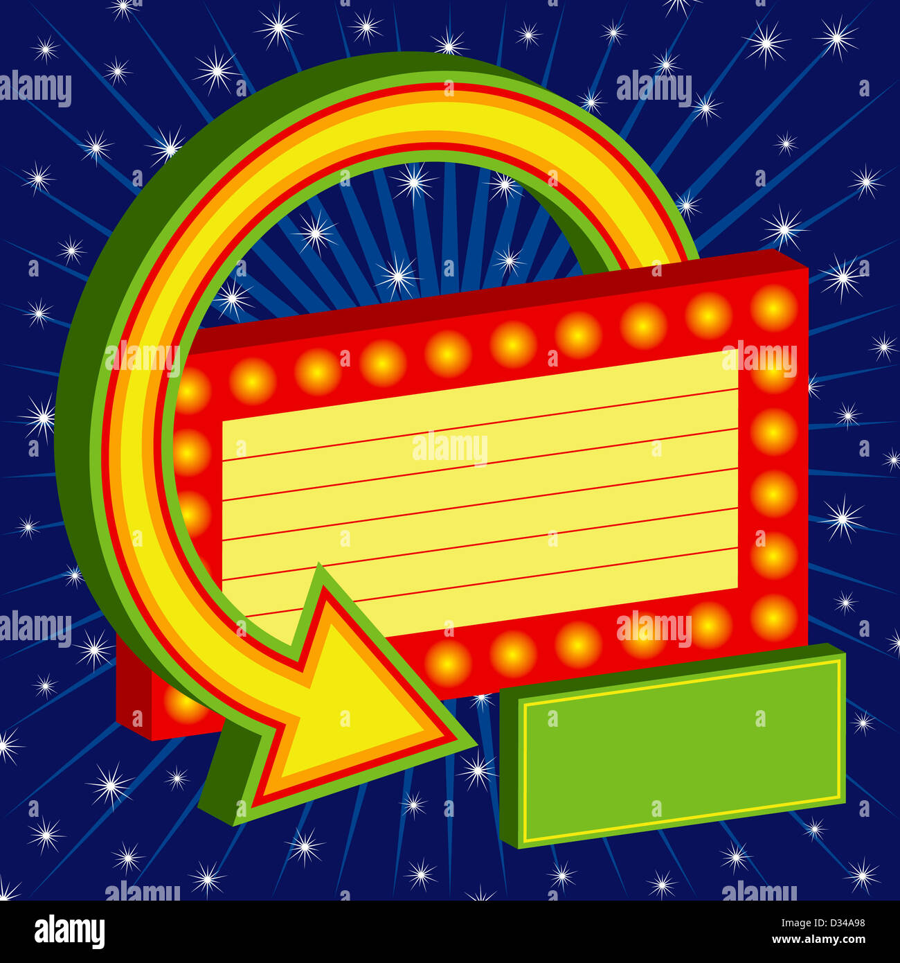 Retro Advertising Sign Stock Photo - Alamy