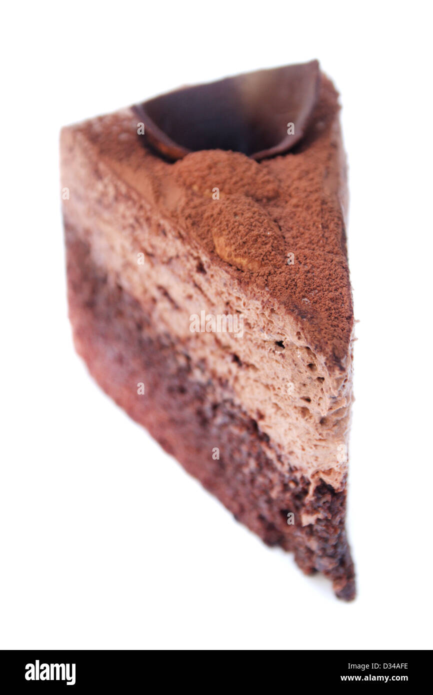 Slice of Chocolate Cake Stock Photo - Alamy