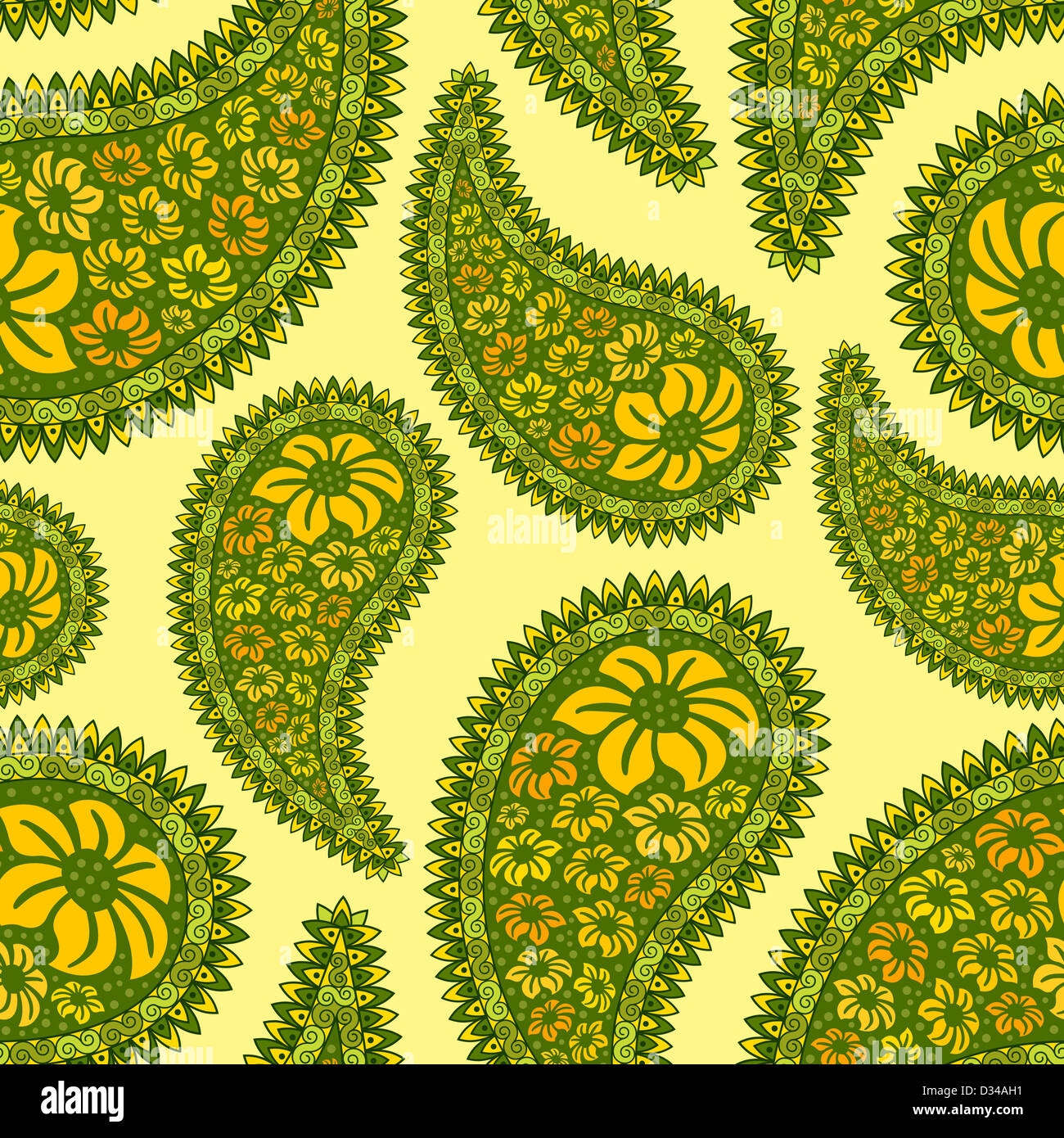 Seamless Repeating Paisley Background Stock Photo - Alamy