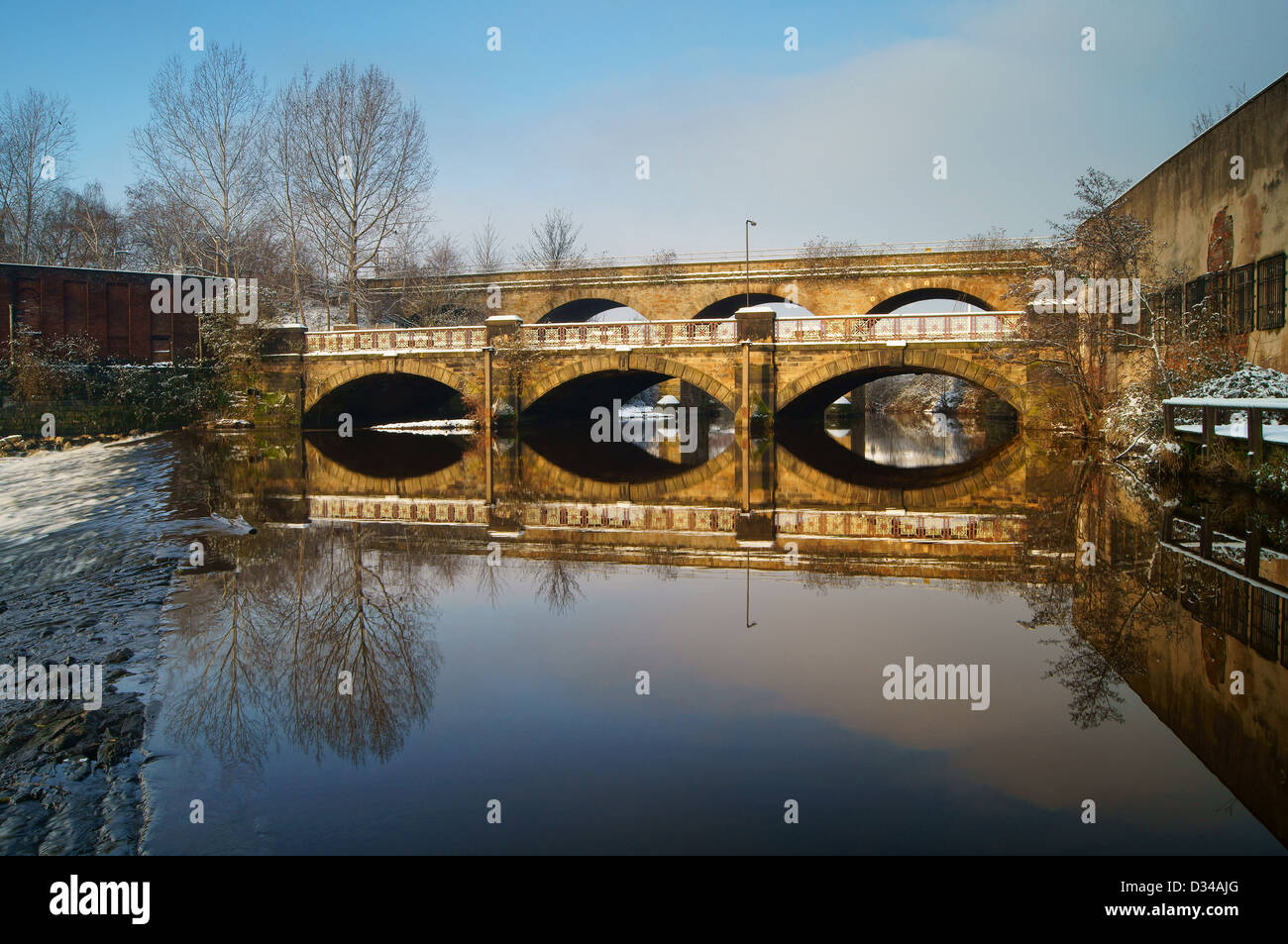Norfolk Bridge & River Don in Sheffield South Yorkshire Stock Photo - Alamy