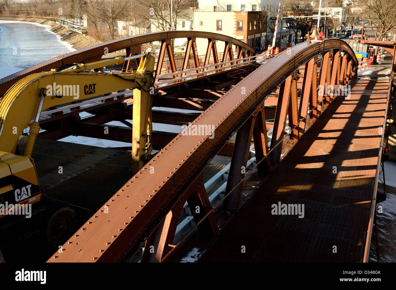 Steel bridge during reconstruction Stock Photo - Alamy