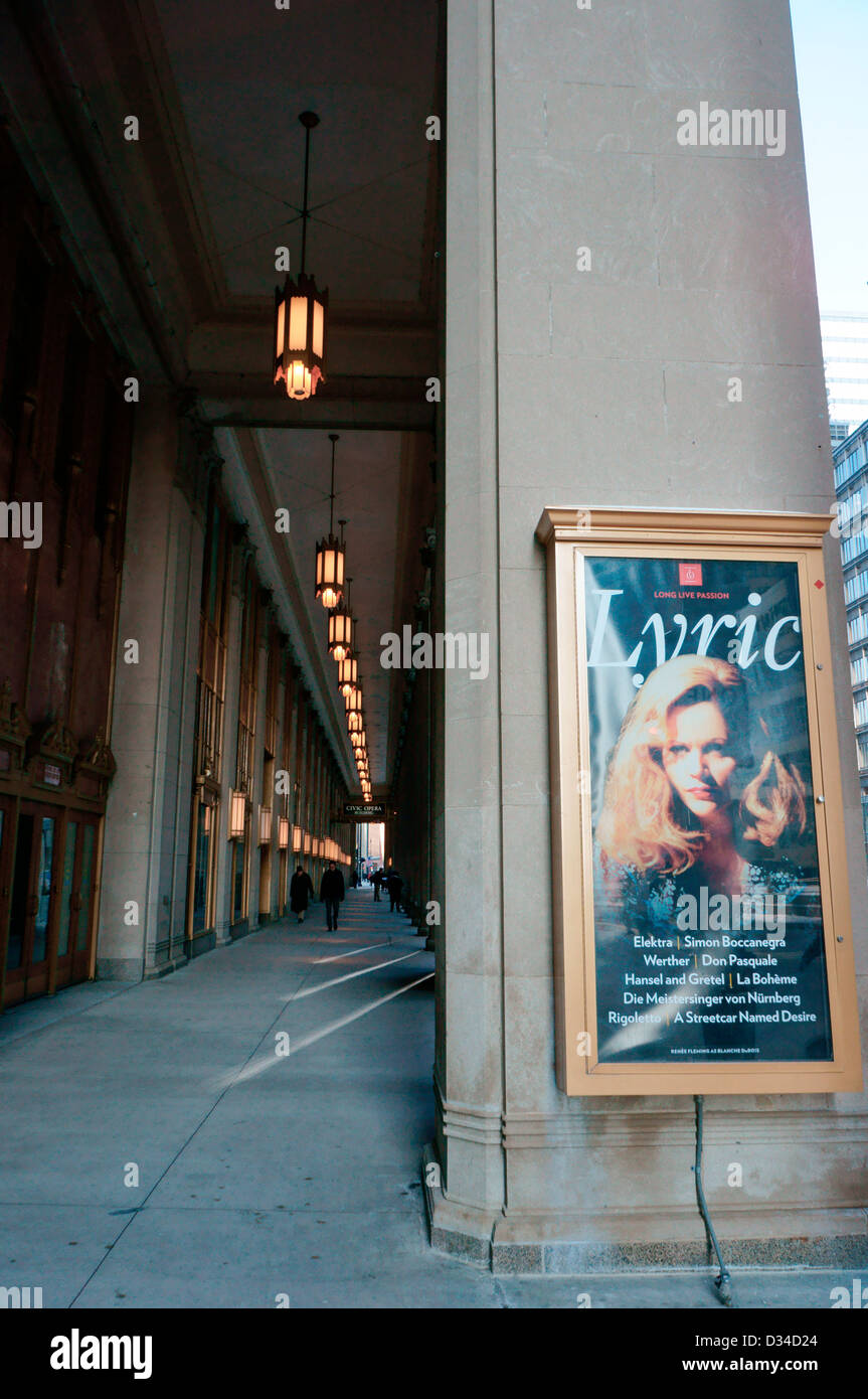 Civic Opera Building, Chicago, Illinois. French Renaissance Revival ...