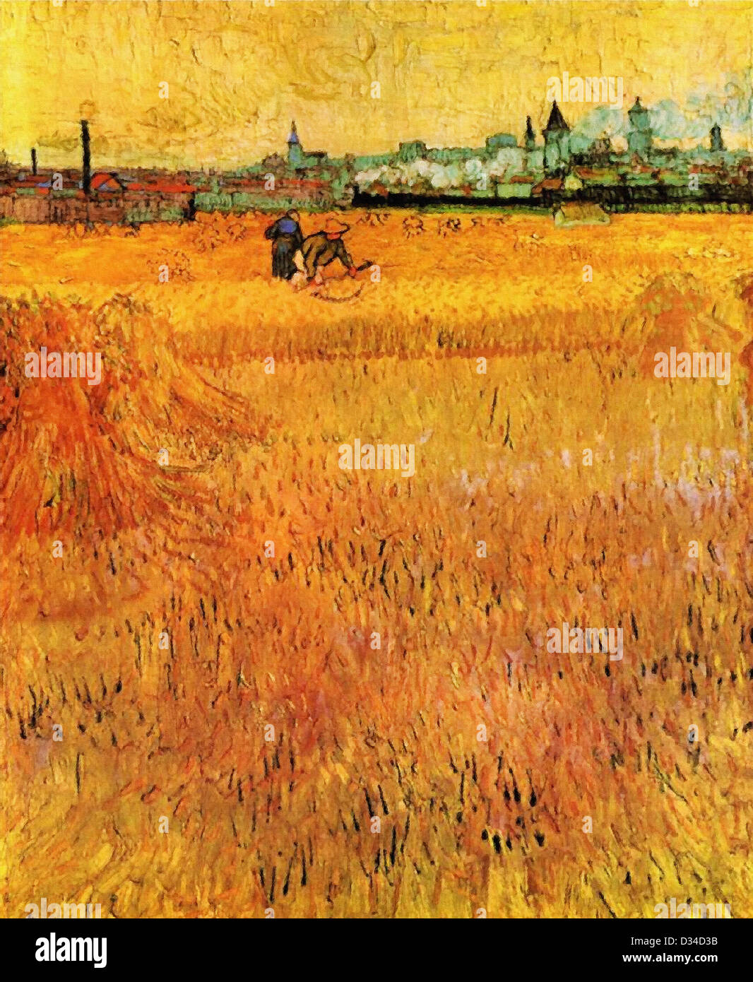Arles view from the wheat fields hi-res stock photography and images ...