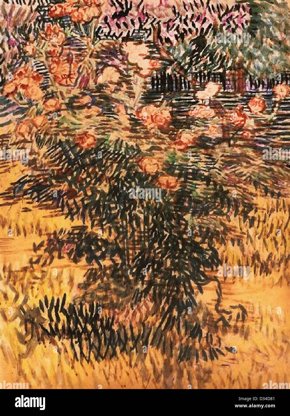 Vincent van Gogh, Oleanders, the Hospital Garden at Saint-Remy. 1889 ...