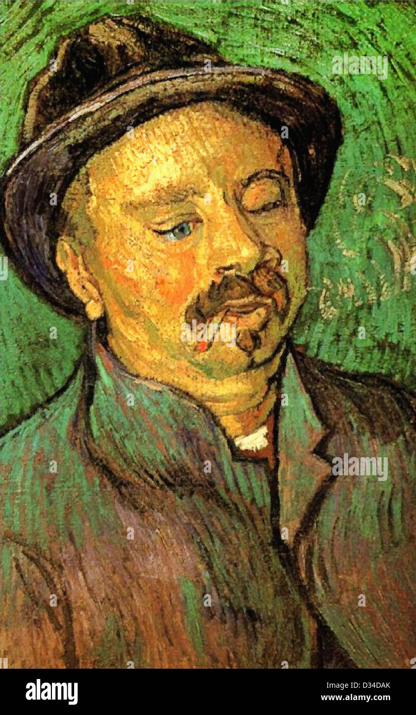 Vincent van Gogh: Portrait of a One-Eyed Man. 1888. Oil on canvas. Van ...