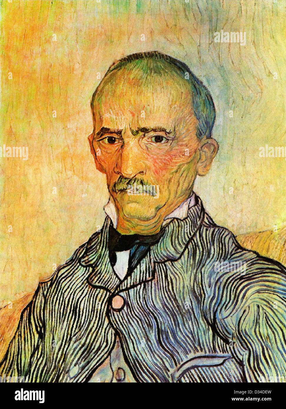 Vincent van Gogh, Portrait of Trabuc, an Attendant at Saint-Paul ...