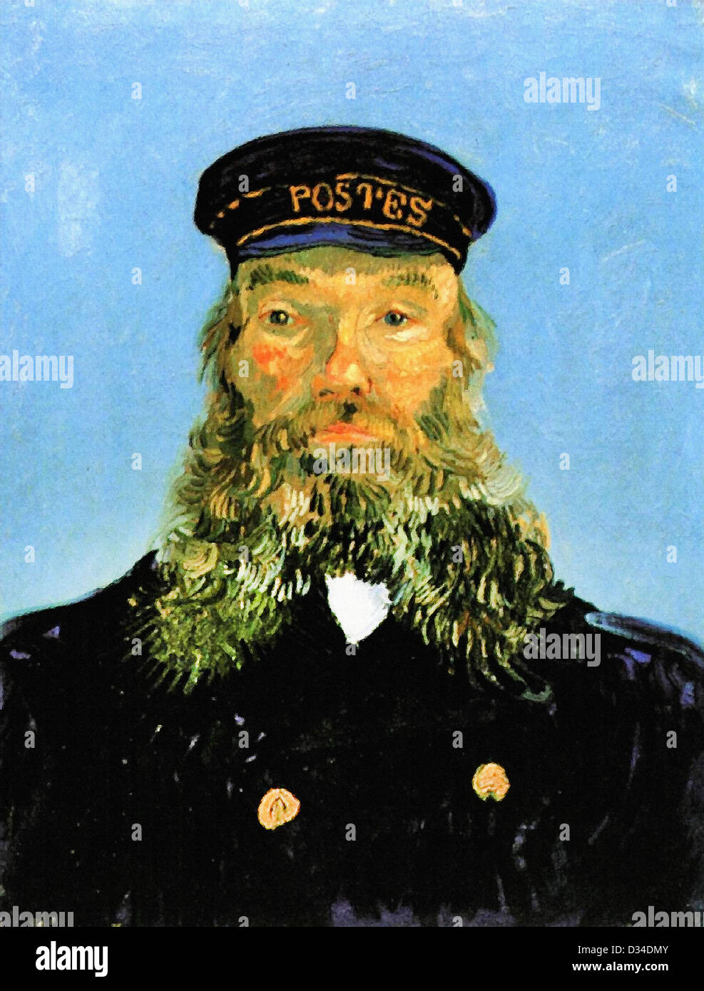 Vincent van Gogh, Portrait of Postman Roulin. 1888. Post-Impressionism ...