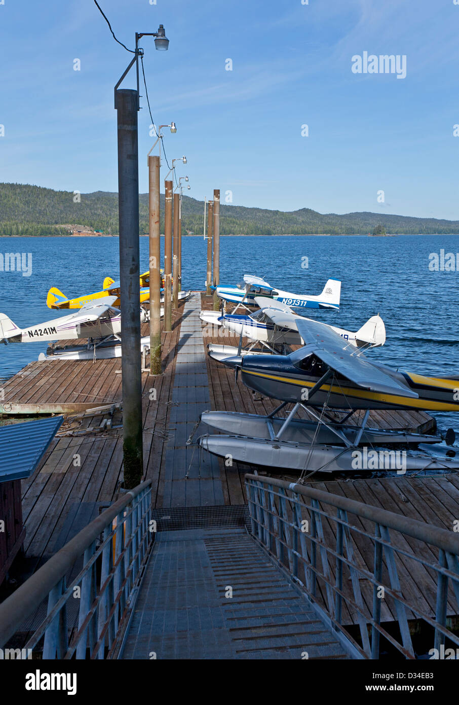 Seaplanes dock. Ketchikan. Alaska. USA Stock Photo - Alamy