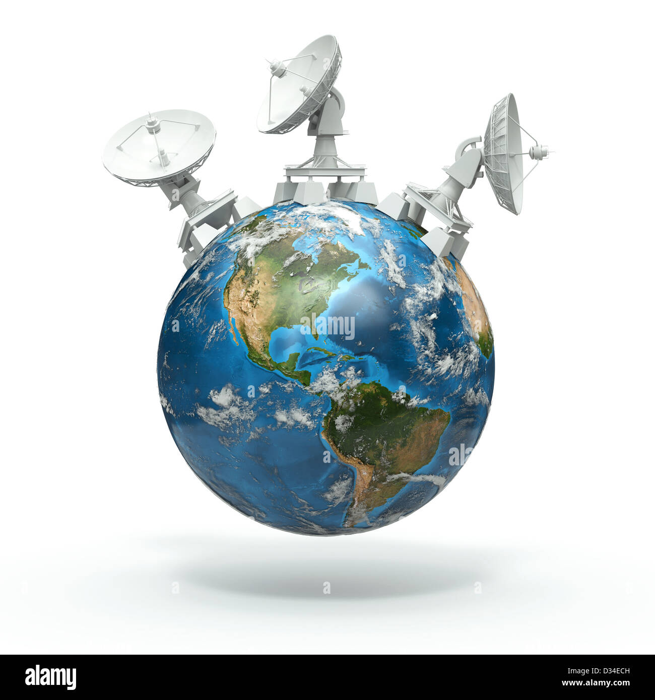 Planet earth technology satellite communications communication global ...