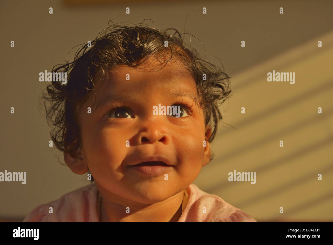 Happy face of an Indian baby girl Stock Photo - Alamy