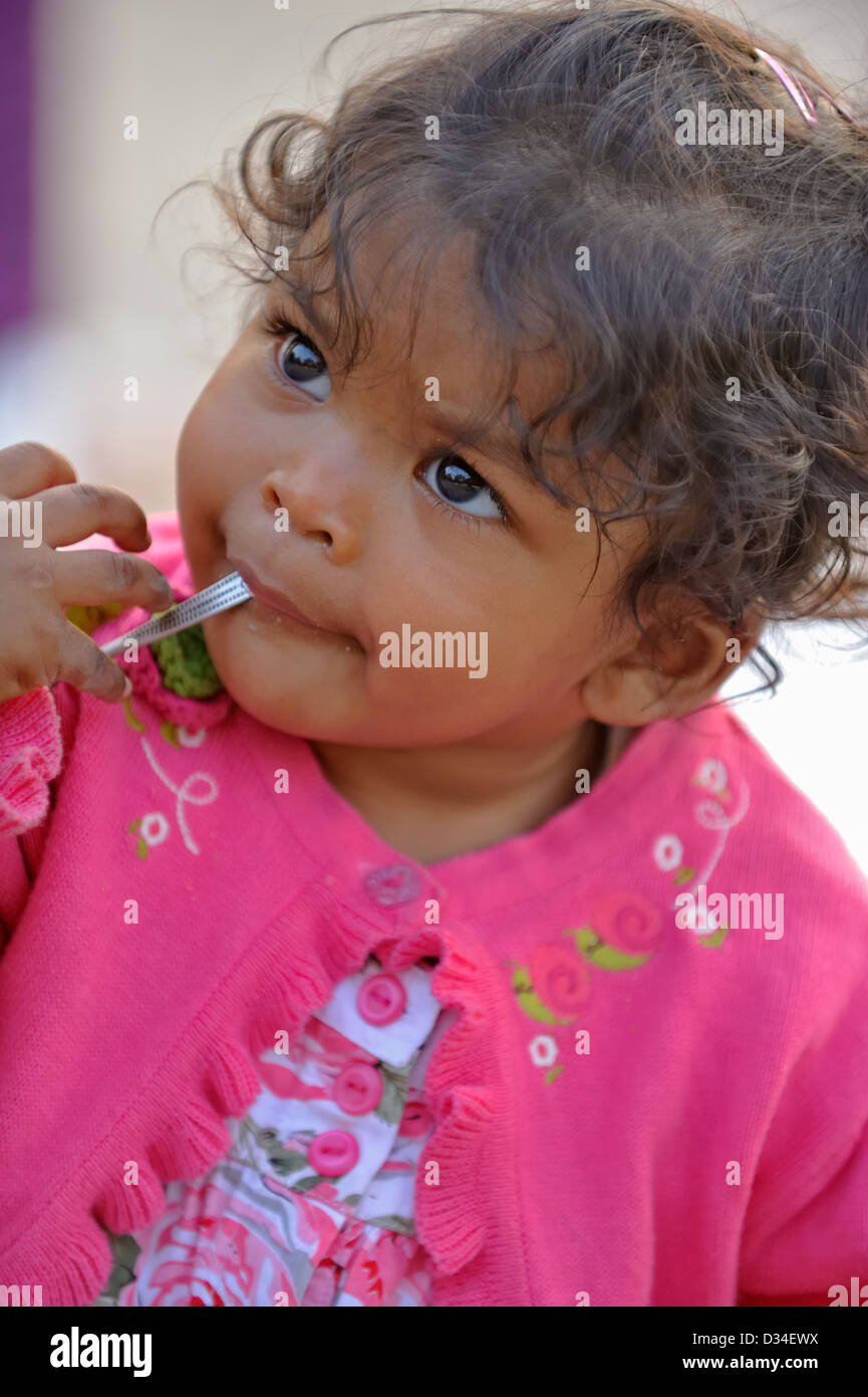 Happy face of an Indian baby girl Stock Photo - Alamy