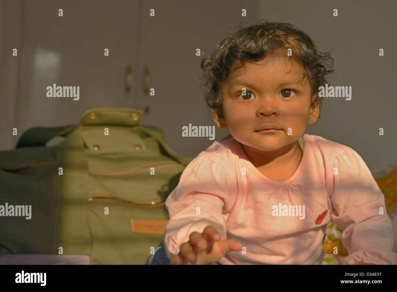 Happy face of an Indian baby girl Stock Photo - Alamy
