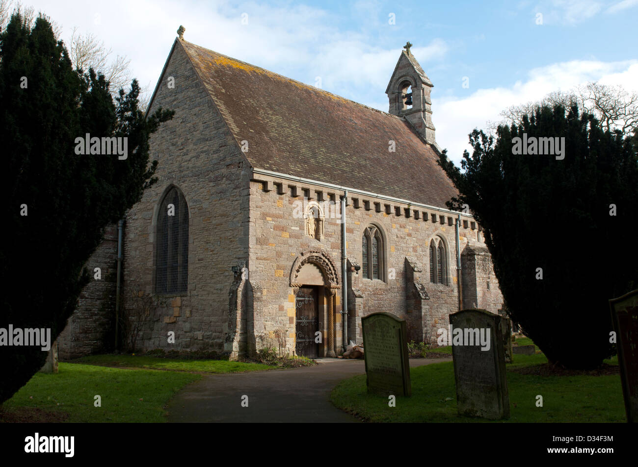 St. Peter`s Church, Rous Lench, Worcestershire, England, UK Stock Photo ...