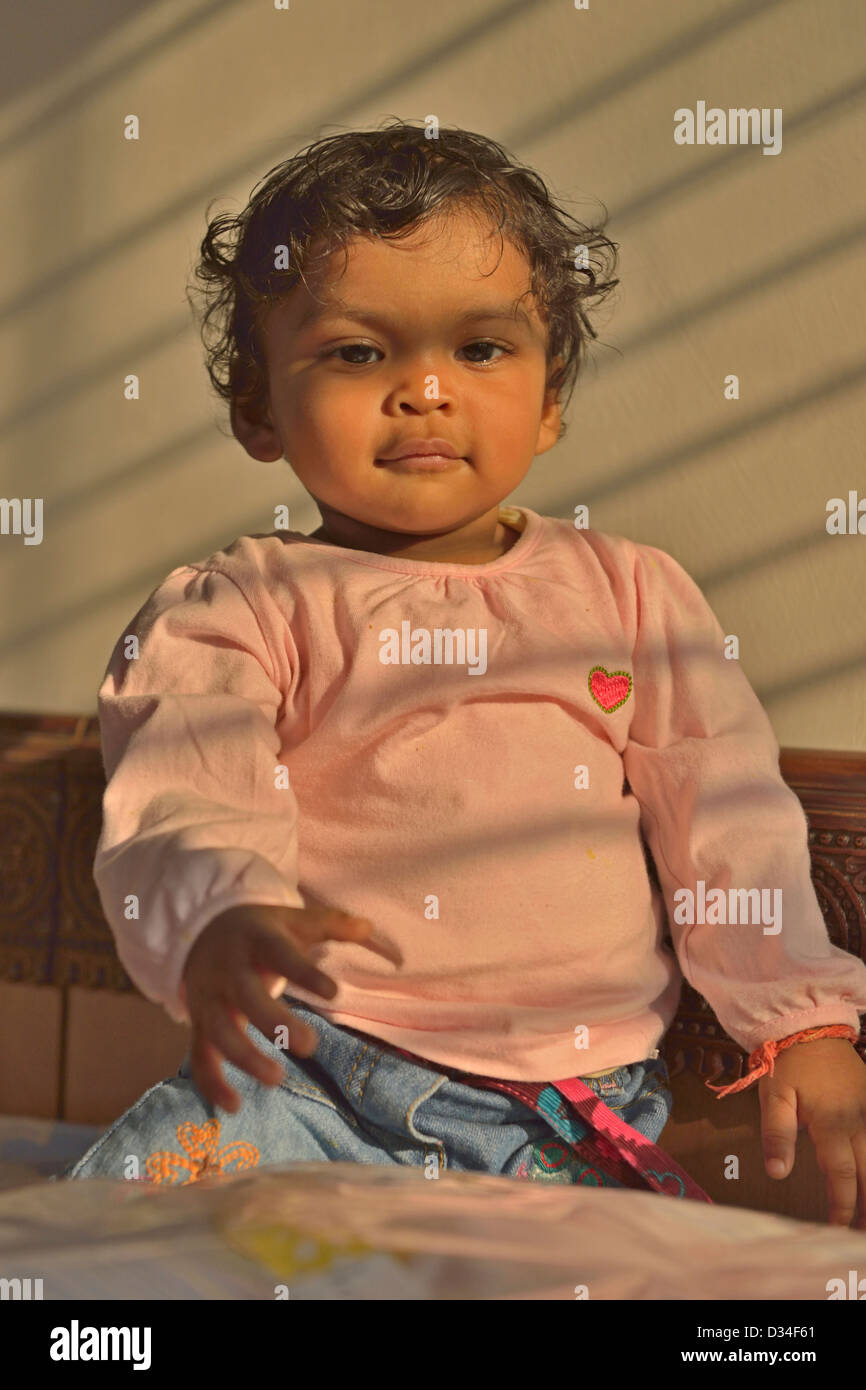 Indian baby girl portrait hi-res stock photography and images - Alamy