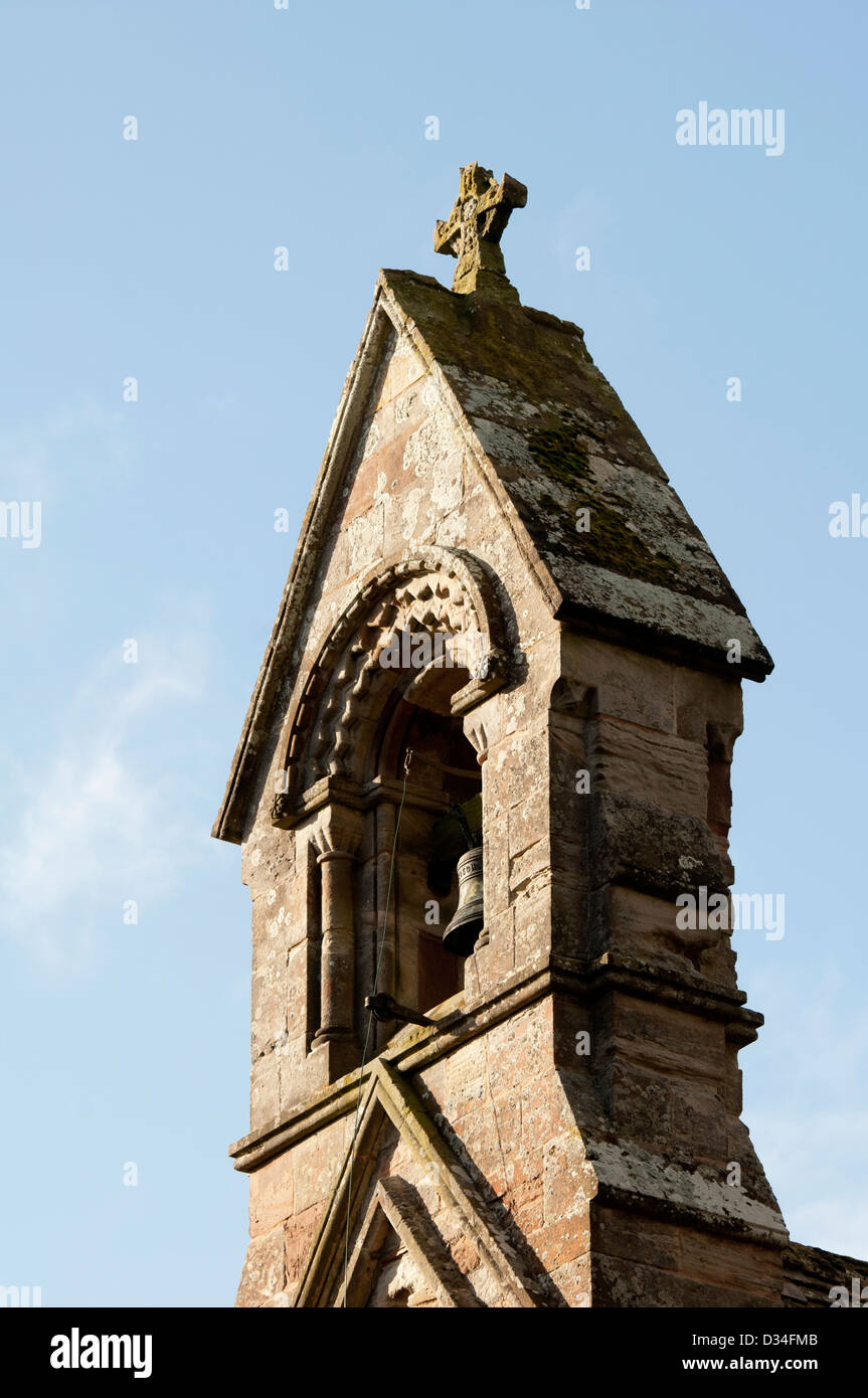 Bell turret, St. Peter`s Church, Rous Lench, Worcestershire, England ...