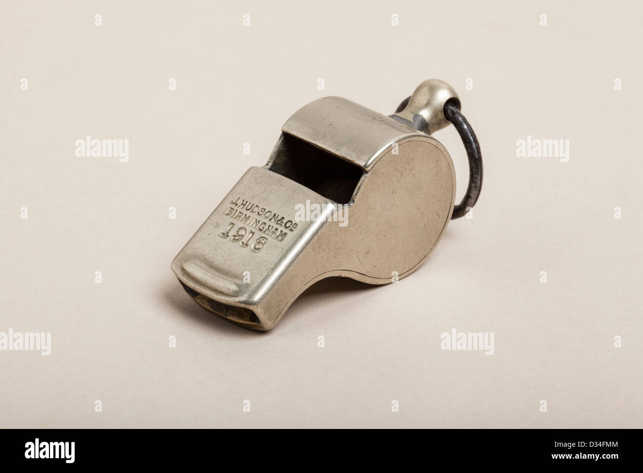 Artillery whistle from World War 1, dated 1916, escargot (snail) design ...