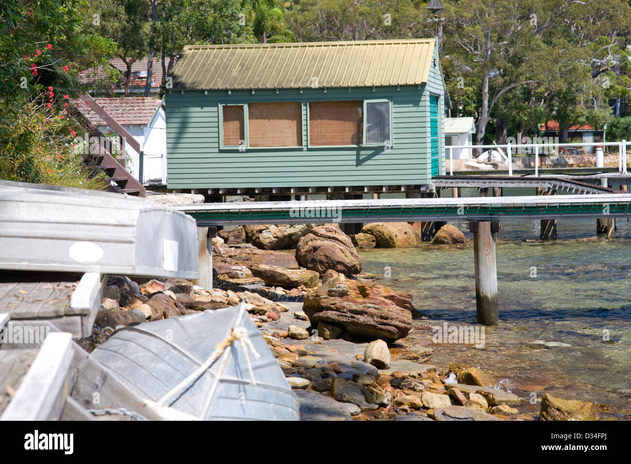 shore line of pittwater,sydney,australia Stock Photo - Alamy