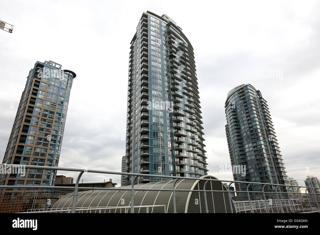 spectrum condo towers in downtown Vancouver BC Canada Stock Photo - Alamy