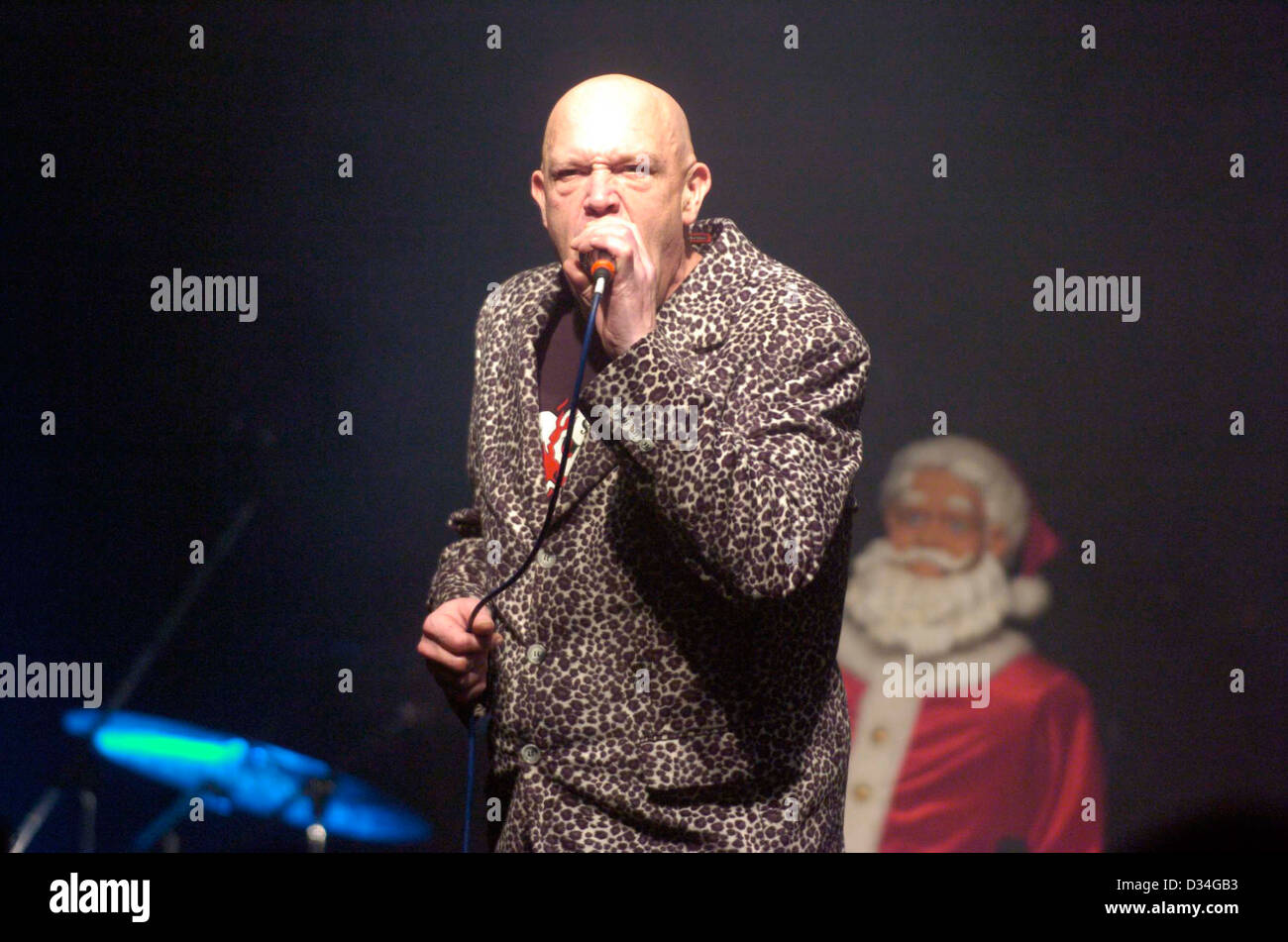 Buster Bloodvessel performing with Bad Manners at the Newport Centre ...