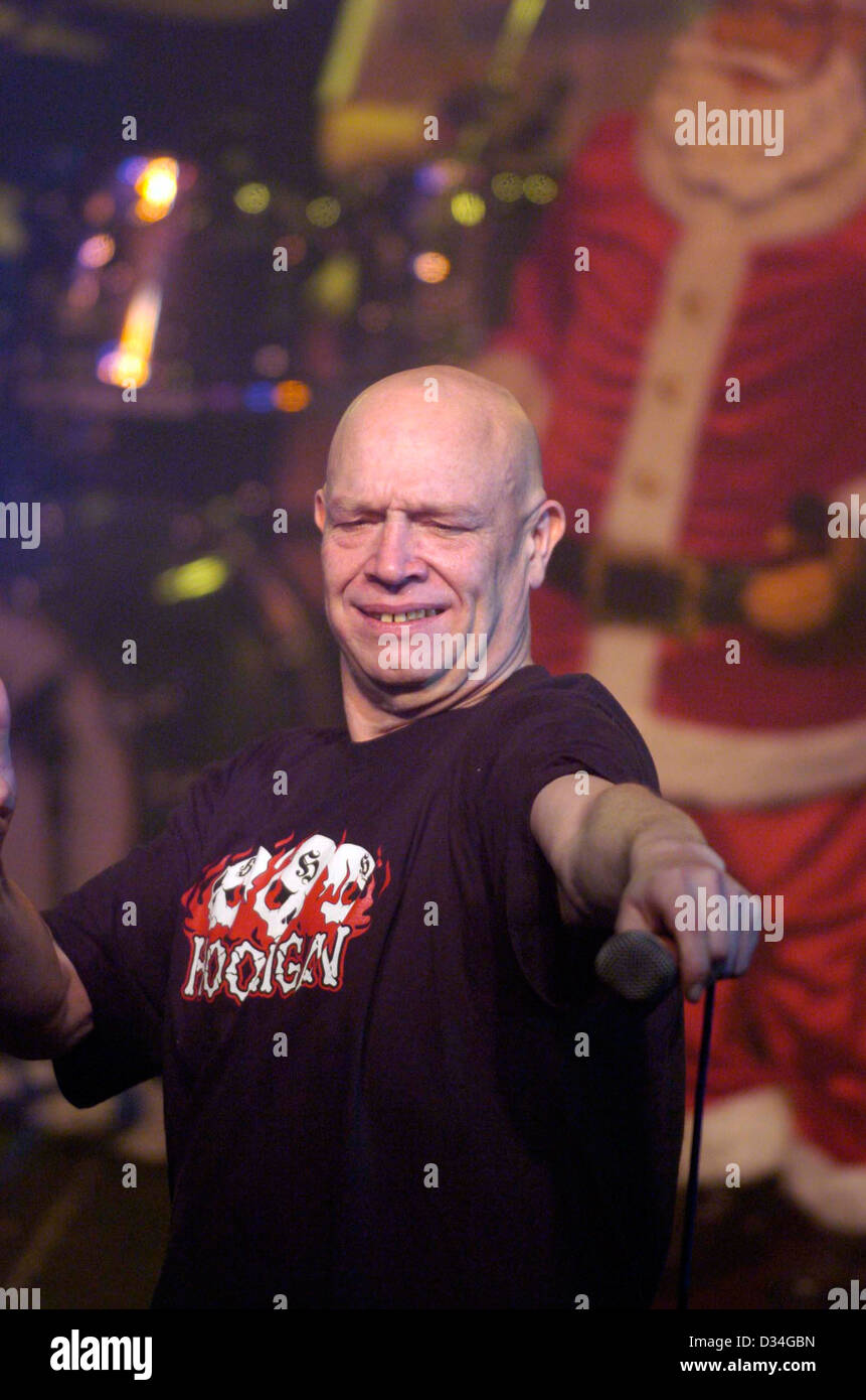 Buster Bloodvessel performing with Bad Manners at the Newport Centre ...