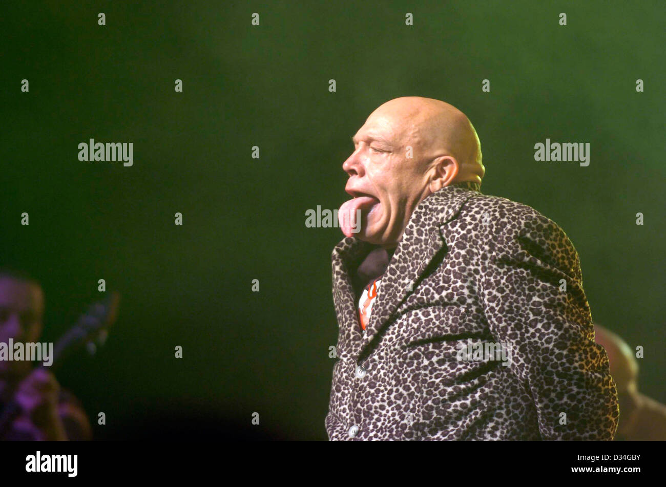 Buster Bloodvessel performing with Bad Manners at the Newport Centre ...