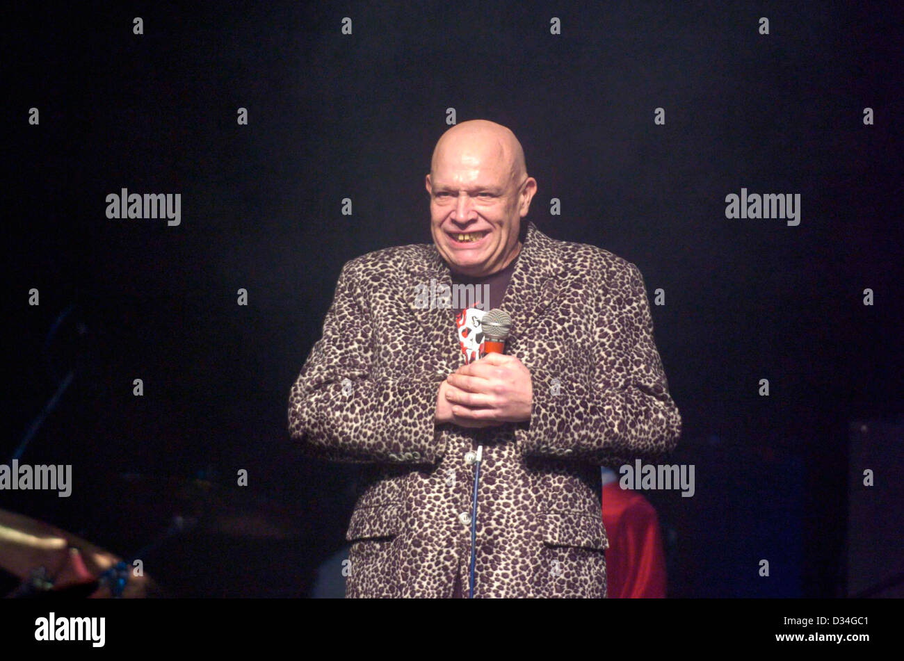 Buster Bloodvessel performing with Bad Manners at the Newport Centre ...