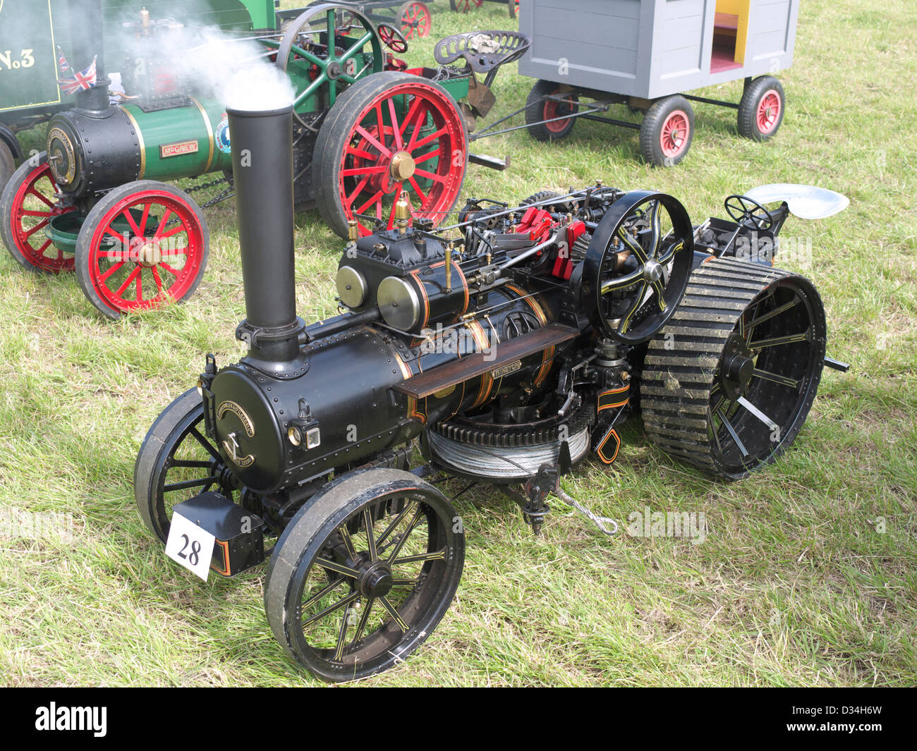 3 inch scale Fowler Z7 ploughing engine Stock Photo - Alamy