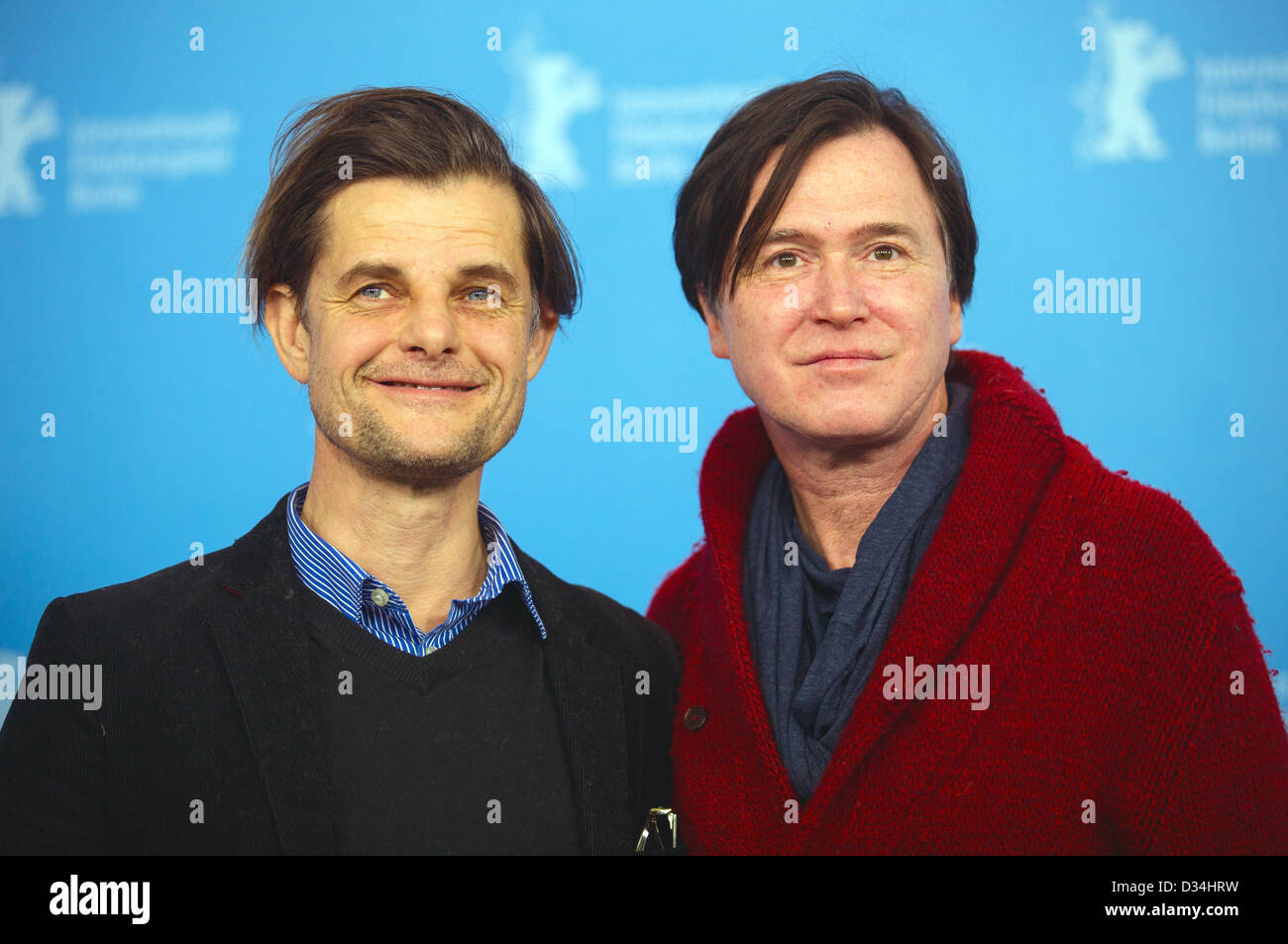 German actors Uwe Bohm (R) and Lars Rudolph of «Gold» pose at the ...