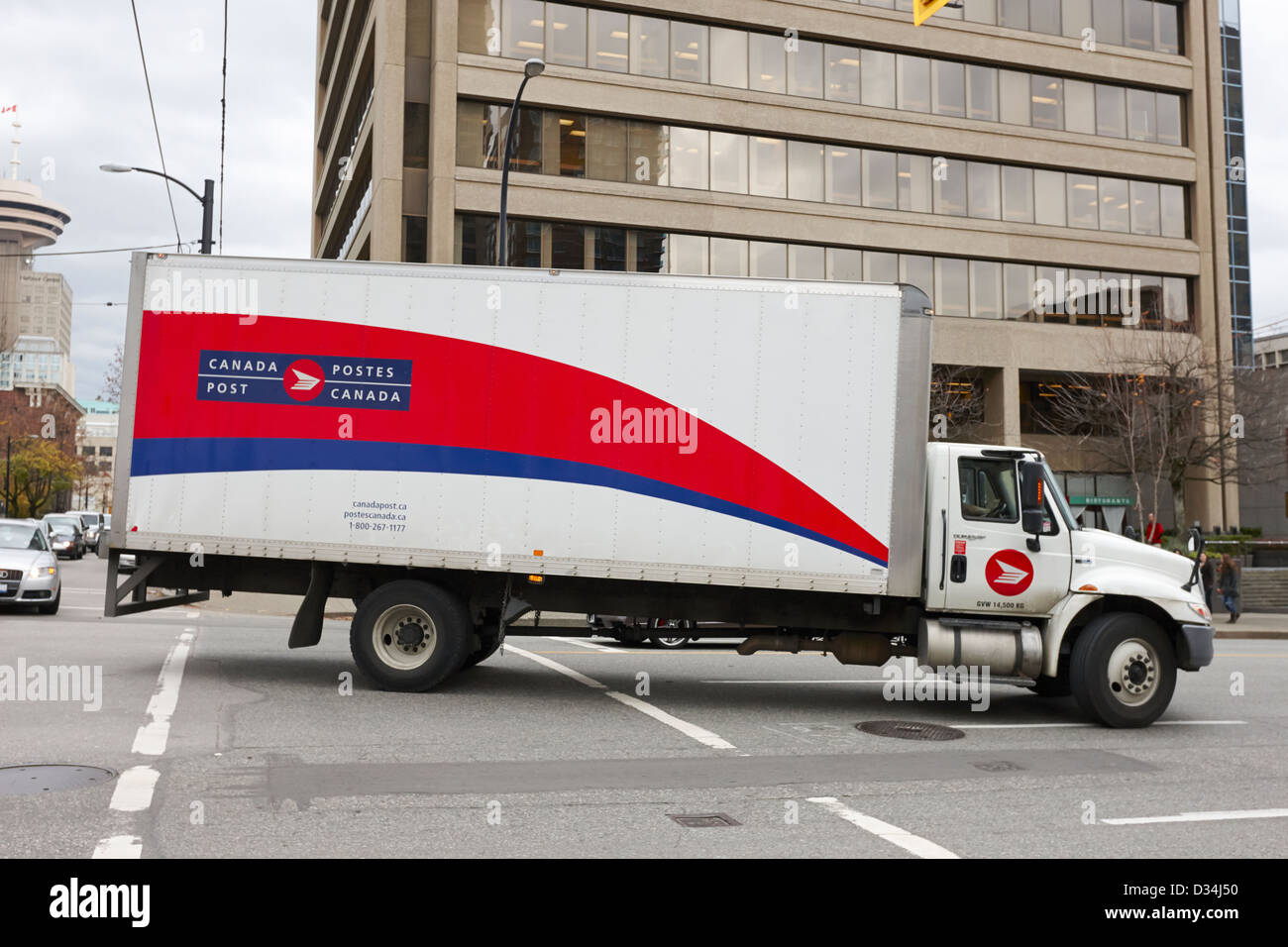 canada post durastar medium duty truck Vancouver BC Canada Stock Photo ...
