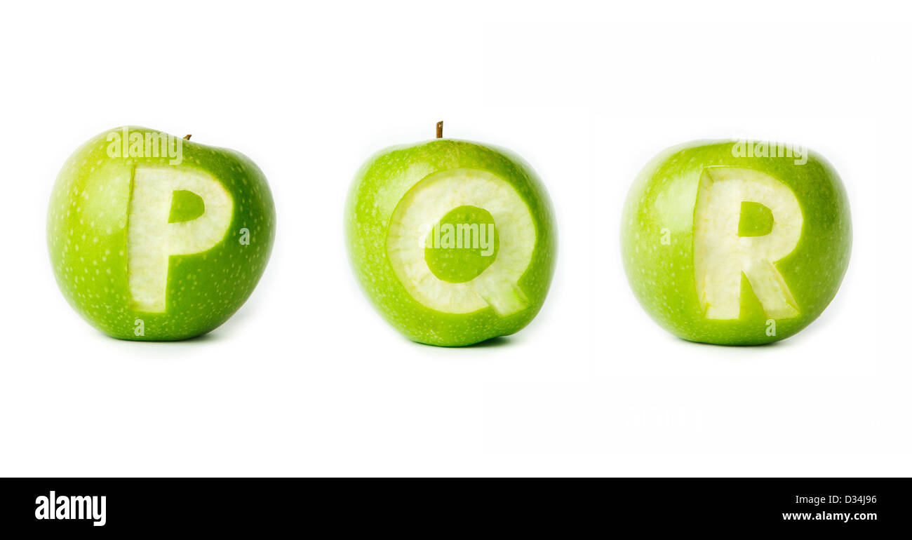 Fruit Alphabet Letters High Resolution Stock Photography and Images - Alamy