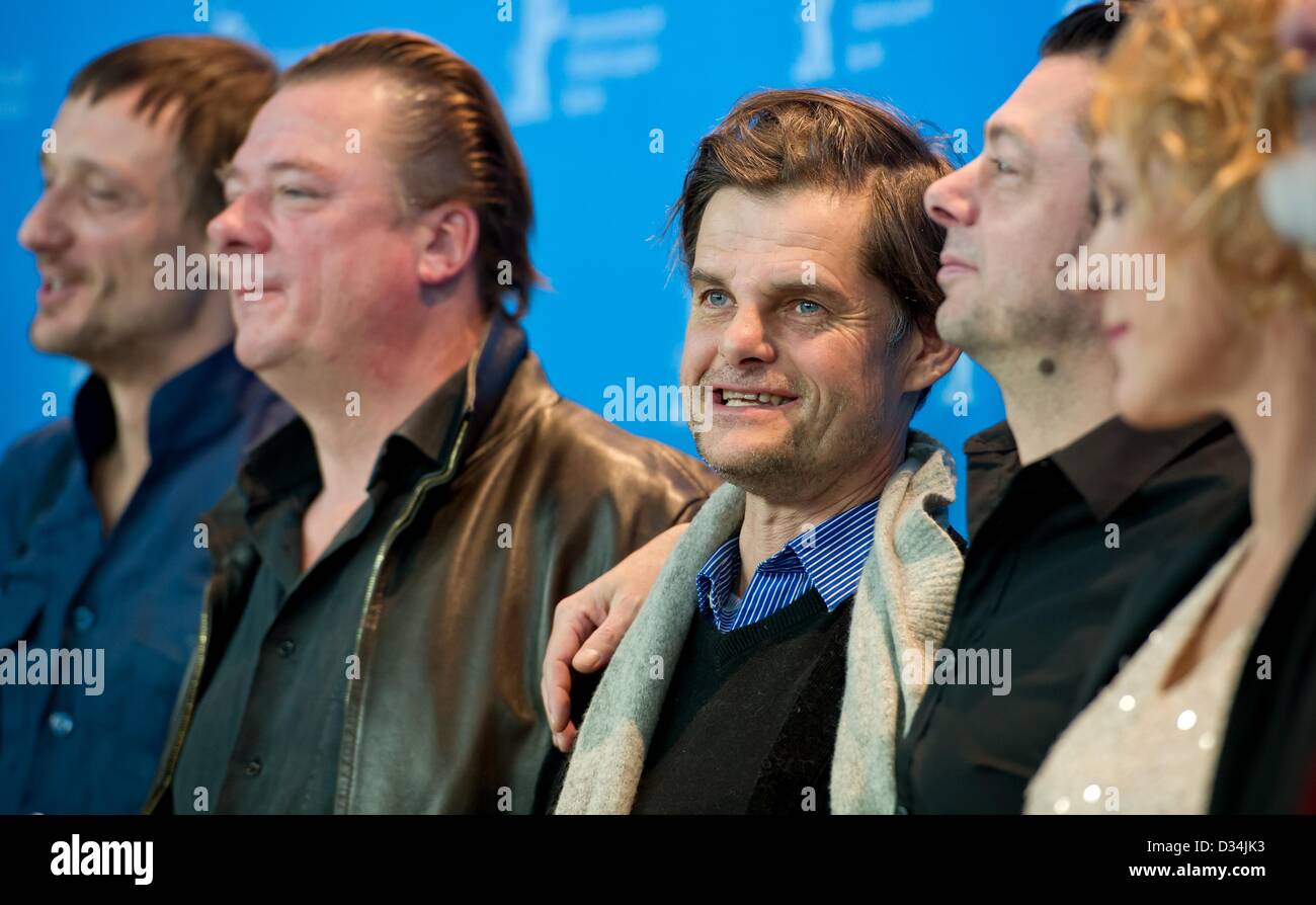 Slowenian actor Marko Mandic (L-R), German actors Peter Kurth, lars ...