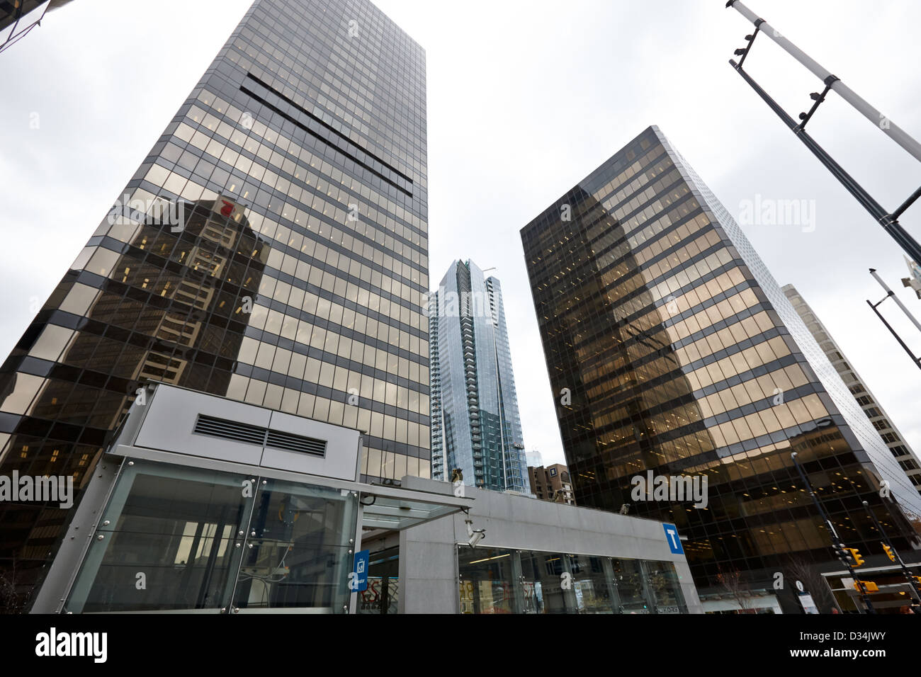td tower city centre station and ibm tower 701 west georgia part of the ...