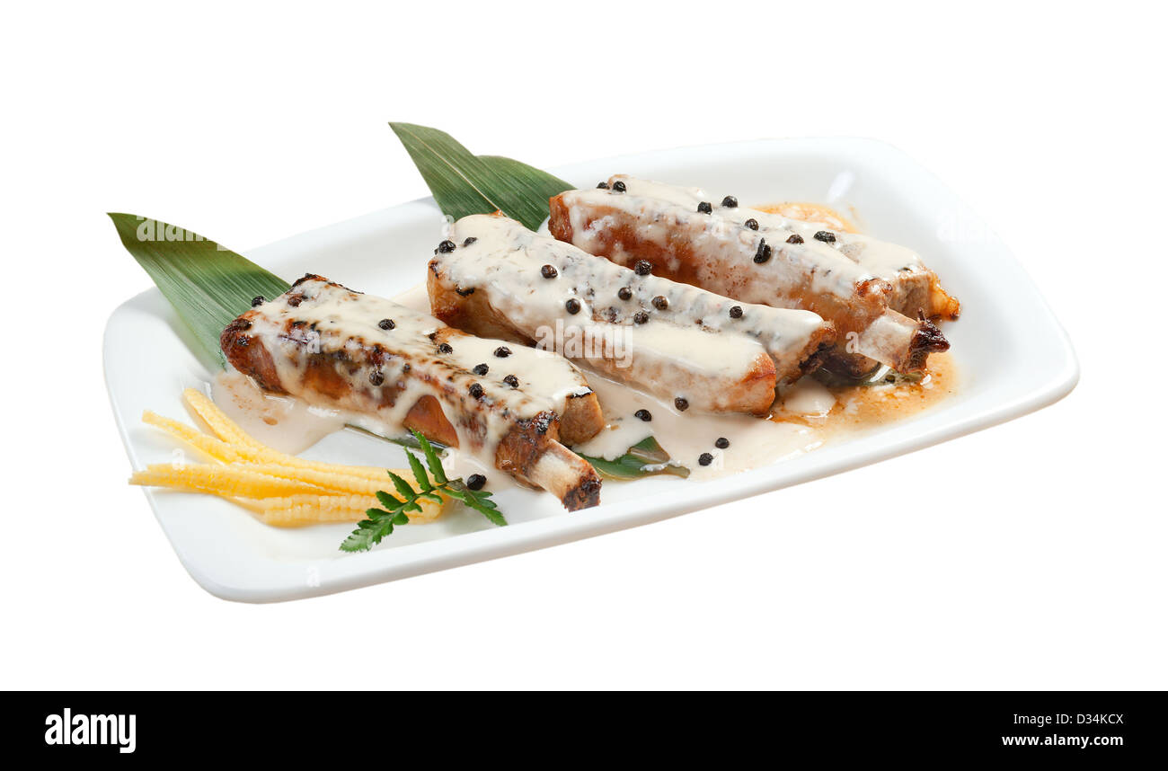Chinese cuisine pork in Cut Out Stock Images & Pictures - Alamy