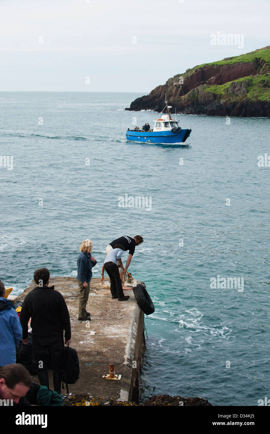 Dale Princess passenger ferry to Skokhom Island, Pembrokeshire, South ...