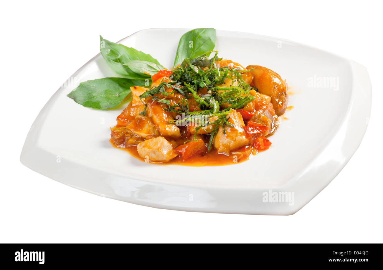 Italian cuisine chicken salad Cut Out Stock Images & Pictures - Alamy