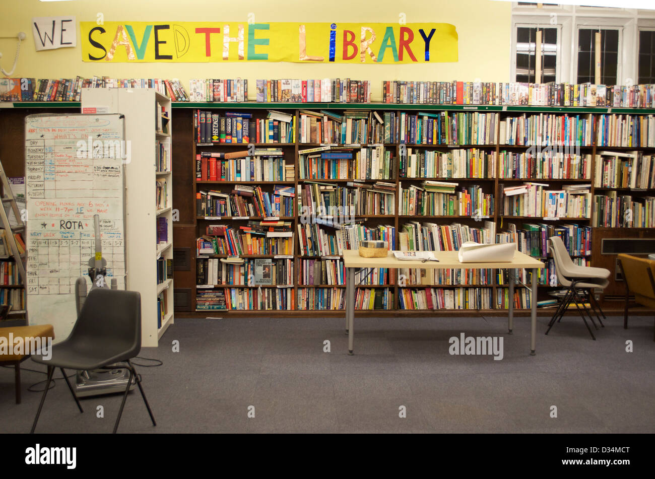 Friern Barnet Library Occupation squat Stock Photo - Alamy