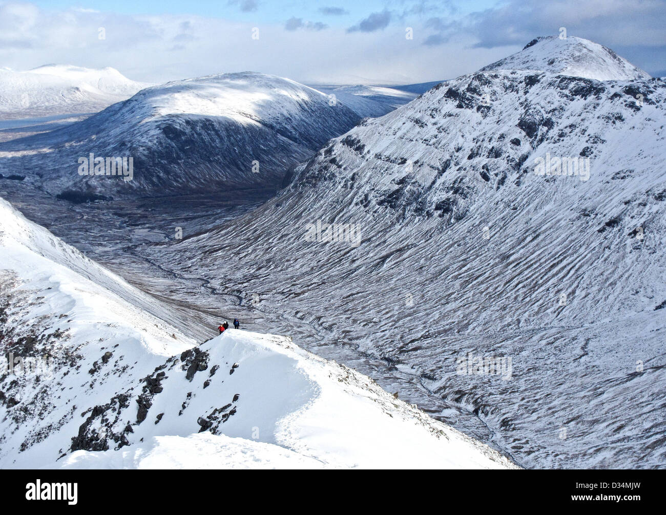 Scottish mountain buachaille etive mor from Buachaille Etive Beag in ...