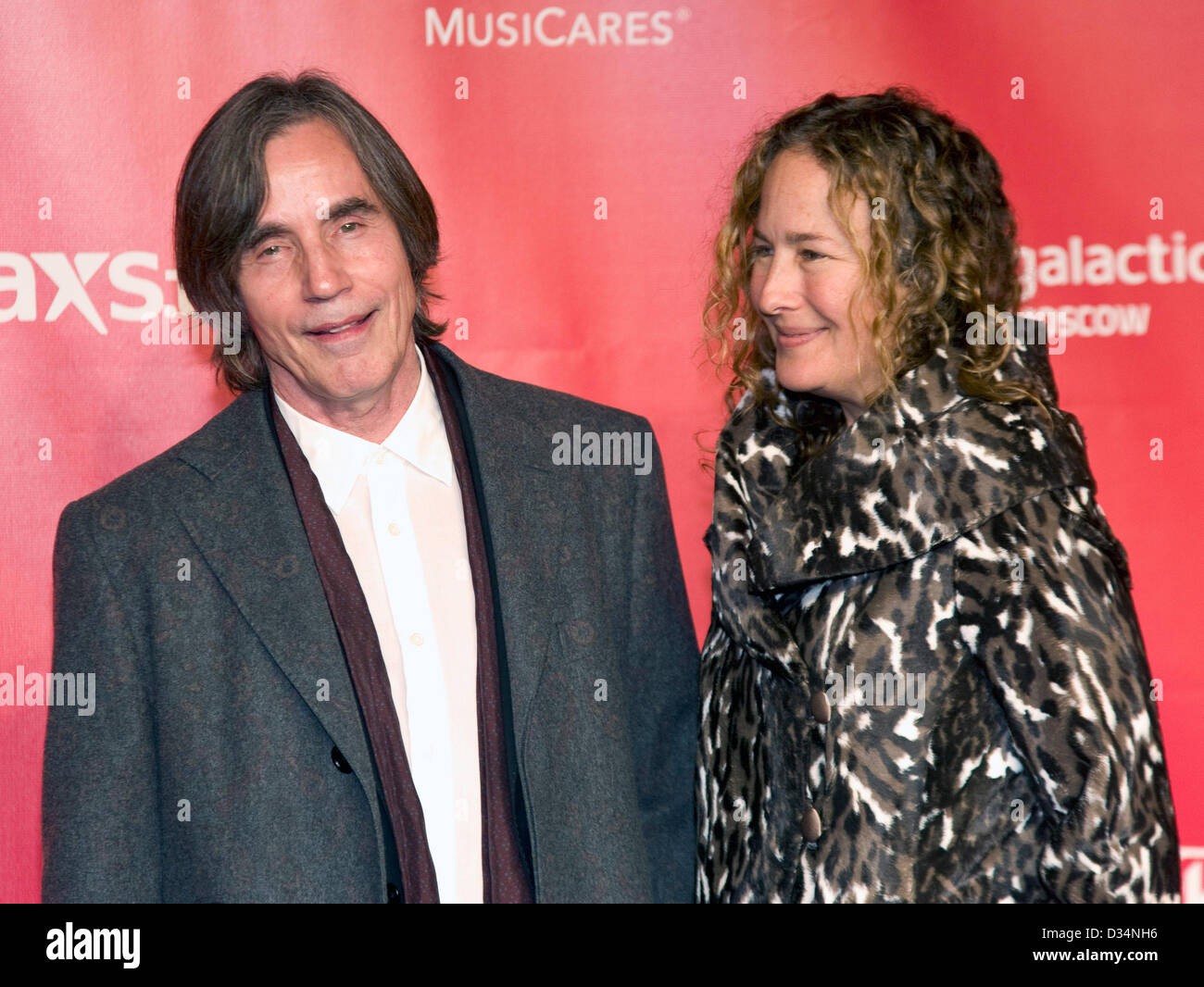 Feb. 08, 2013 - Los Angeles, CA, US - JACKSON BROWNE and DIANNA COHEN ...