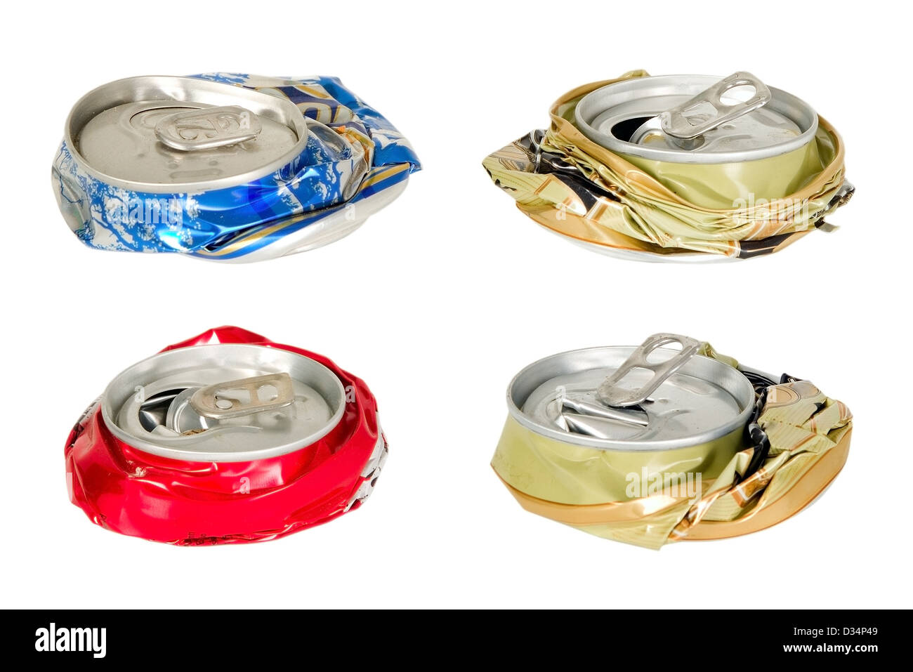 Blue aluminum cans water Cut Out Stock Images & Pictures - Alamy