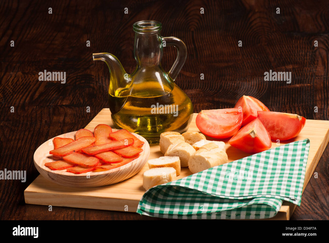 Tuna roe, a classic Spanish tapa surrounded by Mediterranean ...