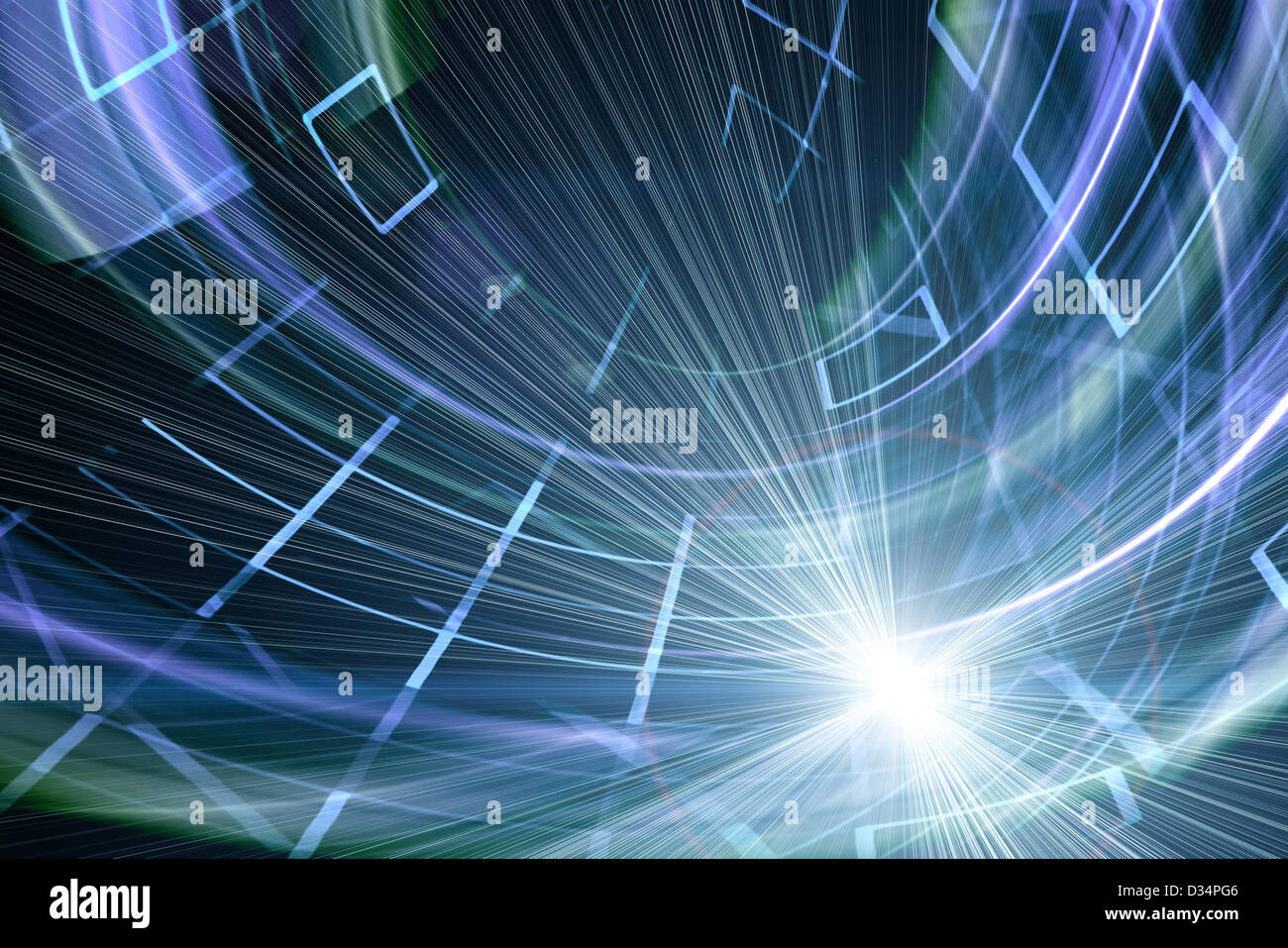 Futuristic technology wave background design with lights Stock Photo ...