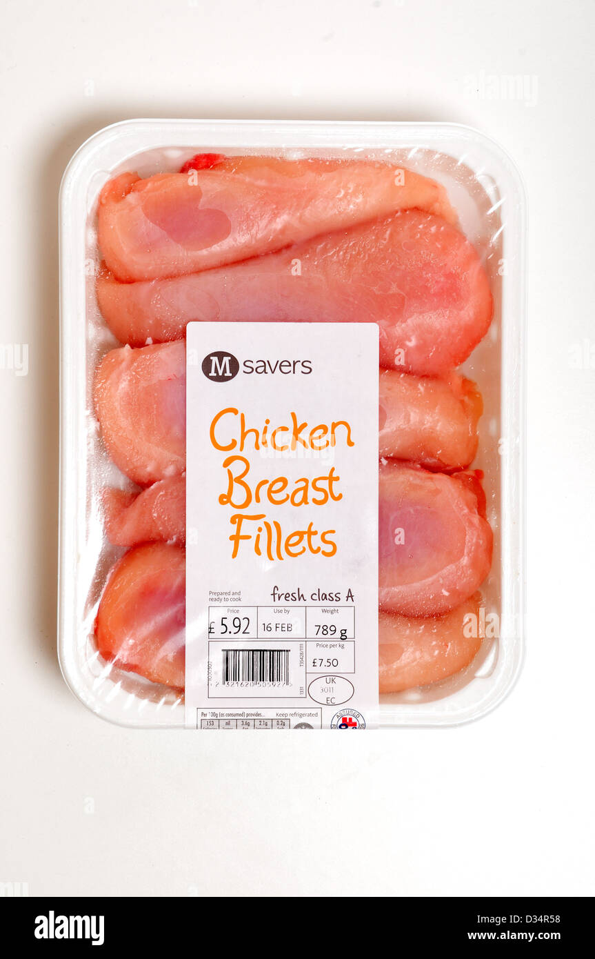 Chicken Breast Fillets,Morrisons Savers Range Stock Photo - Alamy