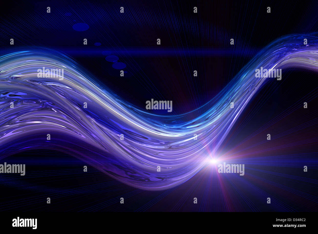 Futuristic technology wave background design with lights Stock Photo ...