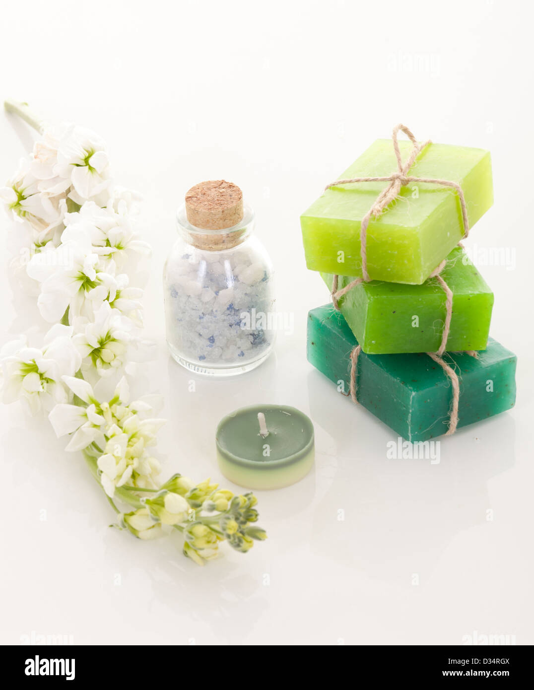 Handmade Soap closeup.Spa products Stock Photo - Alamy