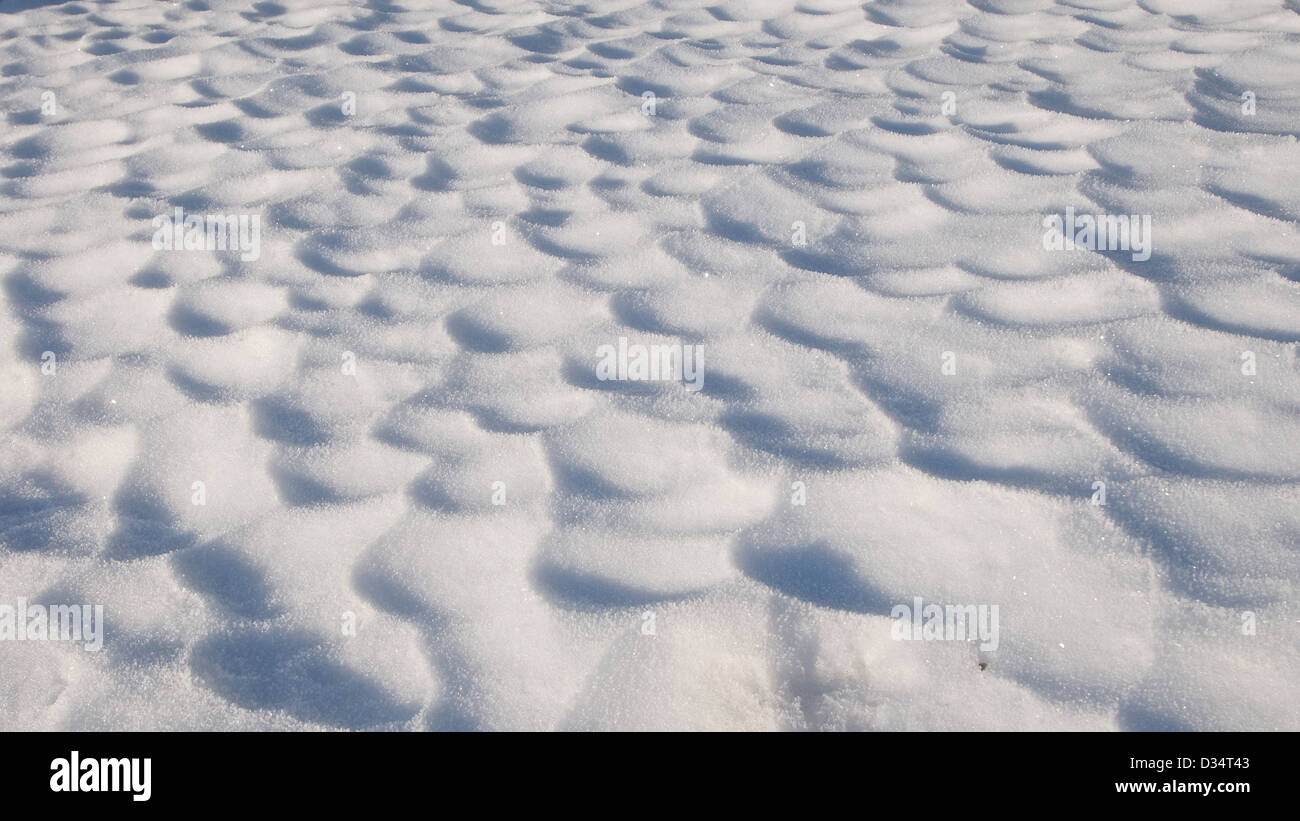 Ripples in snow Stock Photo - Alamy