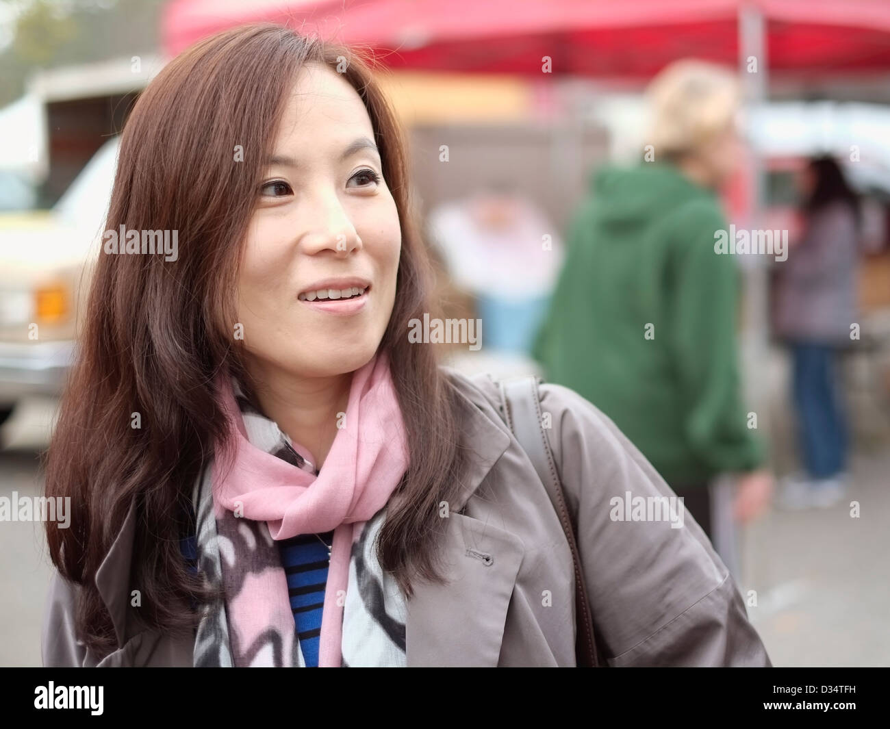 Asian friend outdoor hi-res stock photography and images - Alamy