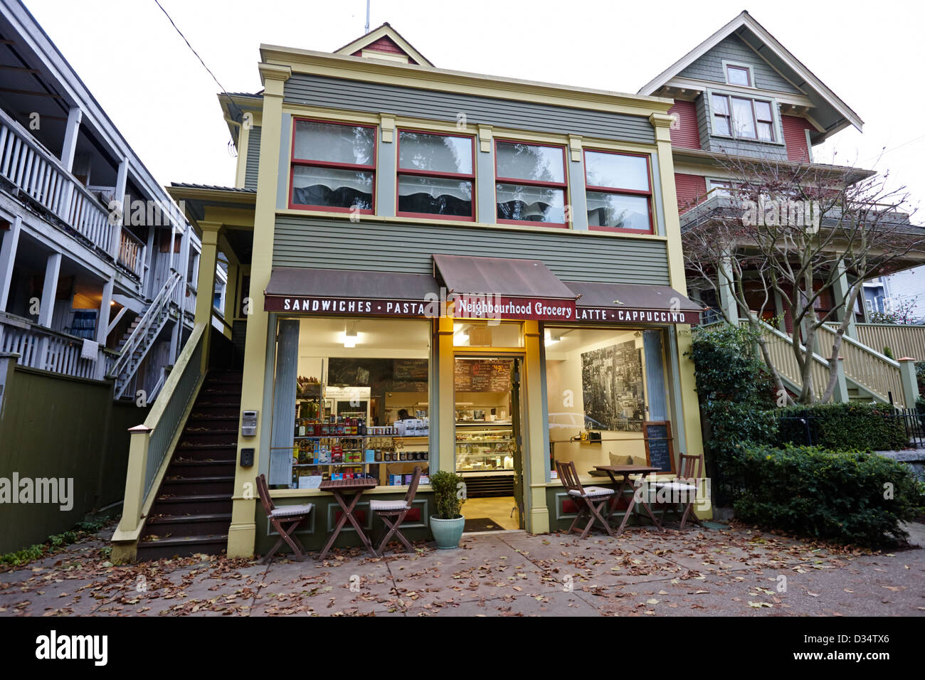 neighbourhood grocery and small deli in west end Vancouver BC Canada ...